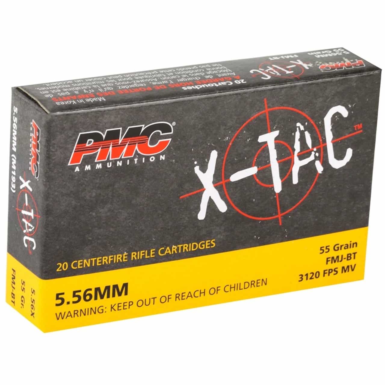 PMC X TAC 55GR 5 56 20 Rounds TRIARC Systems